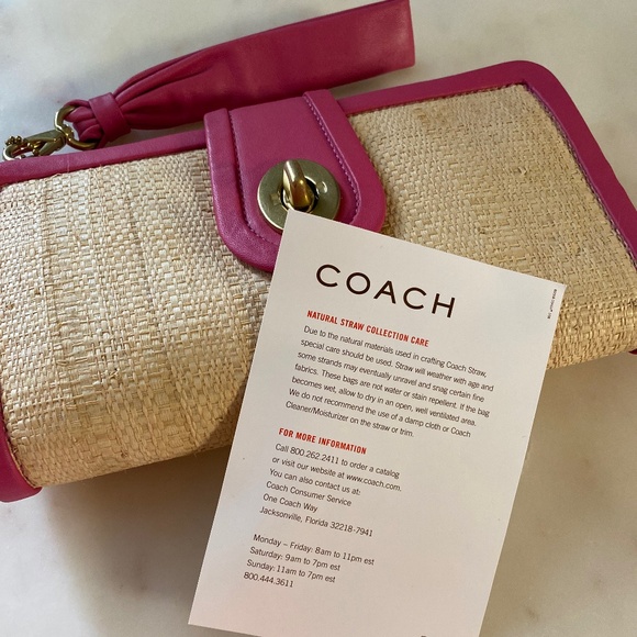 Coach | Bags | Coach Straw Clutch | Poshmark